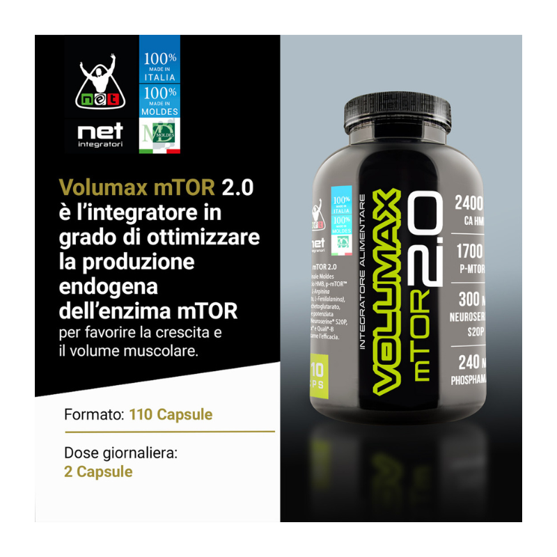 Net Integratori - Volumax mTOR 2.0 - Integratore Forza Muscolare - Net ...